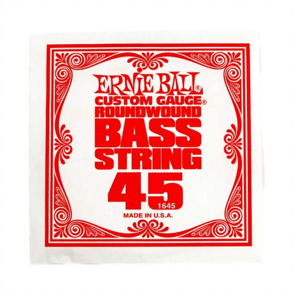 ERNIE BALL 1645 .045 Nickel Wound Electric Bass String Single エレキベース用バラ弦  ※パッケージデザインが入荷時期によって掲載画像と異なる場合がございます。あらかじめご了承くだ...