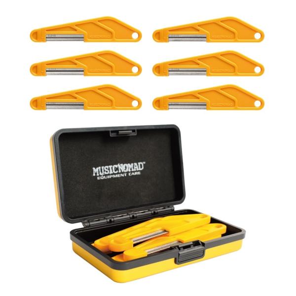 MUSIC NOMAD MN667 エレキギター用スーパーライトゲージ ナットファイル使いやすくて長持ち！ 新発想のナットヤスリ　ギター用セット！Music Nomadの特許出願中のナットファイルは、革新的なダイヤモンドコーティングと弦に沿...