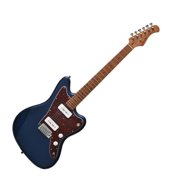 BACCHUS BJM-1-RSM/M DLPB エレキギターIntroductionROASTED MAPLE シリーズローステッドメイプルとはメイプルを高温で加熱処理して材の中の水分や油分を揮発させることにより剛性を高めた材。ネックに使...