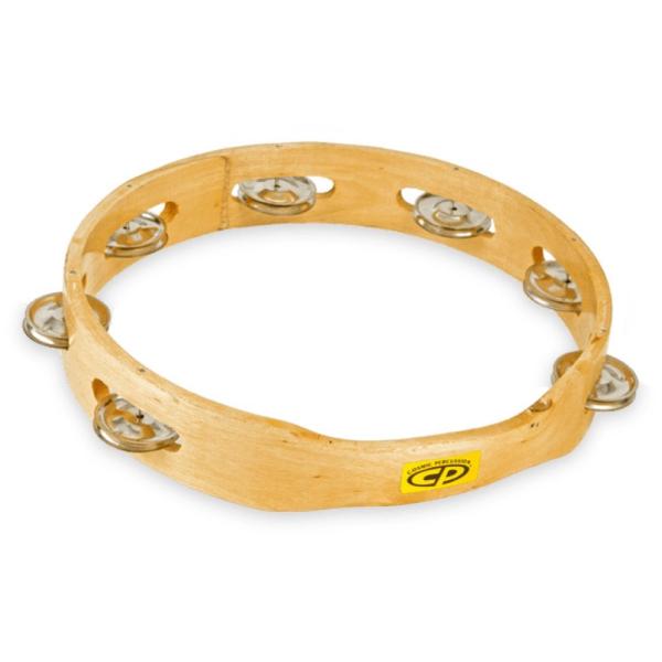 タンバリン 楽器 ラテンパーカッション LP CP389。CP Wood TambourinesCP Tambourine Headless, 10インチSingle Row Jinglesハンドモデルハンドモデルはカーブを付けて握り易くプ...