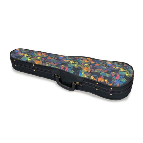 東洋楽器 UL シェル R 17 サイケデリック 4/4サイズ用 バイオリンケース外装：サイケデリック柄内装：ブラック重量：約1.3kg機能：軽量発泡素材、リュックタイプ、ショルダーストラップ2本外装生地：POLY2000弓2本収納可、弓止...