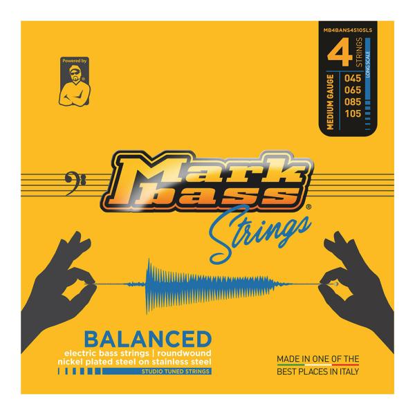 Markbass Strings MAK-S/4BAN45105 BALANCED SERIES 45-105 エレキベース弦＜BALANCED SERIES＞トップアーティストのPaolo "Pi" Costaと共同で開発され、トーンとフ...