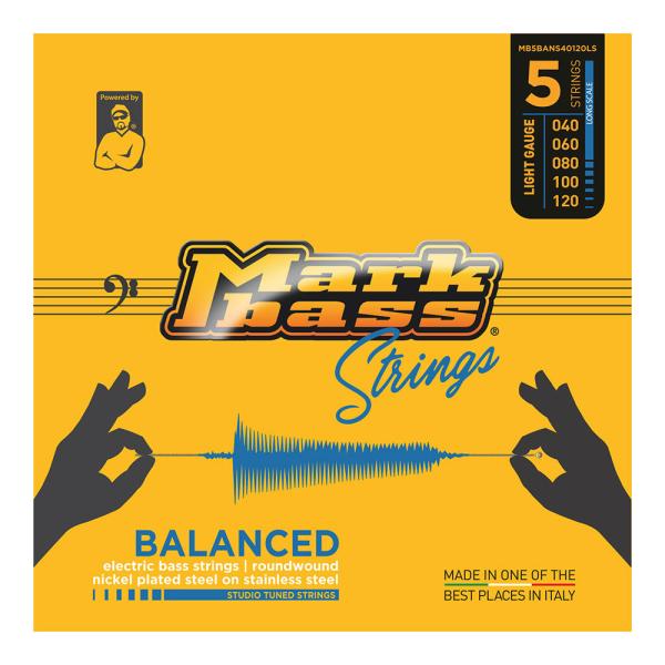 Markbass Strings MAK-S/5BAN40120 BALANCED SERIES 40-120 5弦ベース弦＜BALANCED SERIES＞トップアーティストのPaolo "Pi" Costaと共同で開発され、トーンとフィ...