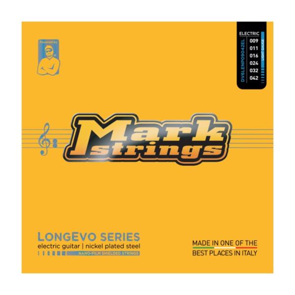 Mark Strings DVM-S/6LEN09042 LONGEVO SERIES nickel .009-.042 エレキギター弦MarkbassよりMark Stringsブランドとしてエレキギター弦が登場！化学物質を使用しない全く...