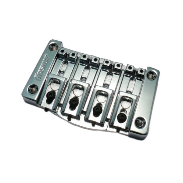 HIPSHOT 4 String Transtone Bass Bridge Chrome ベース用ブリッジ※パーツの取り扱いには、相応の技術と知識が必要になります。自己責任にて取り扱い可能な方のみ、ご検討下さい。取り付け時に起った、楽器及...
