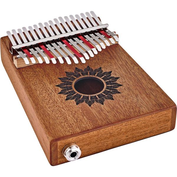 MEINL PKL1708H カリンバ サウンドホール ピックアップ付き 17鍵盤 マホガニーSOUND HOLE PICKUP KALIMBAS17鍵仕様のサウンドホール付カリンバに、PICK UP が搭載。ライブやレコーディング等、カリ...