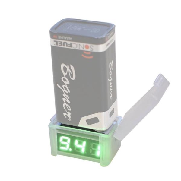 ライムトーン オーディオ Limetone Audio BC CUBE GREEN バッテリーチェッカー ※電池は付属致しません。006P型乾電池（9V電池）の残量チェッカー。本体重量は約9グラムと軽量で、楽器のケースのポケット等に入れてお...