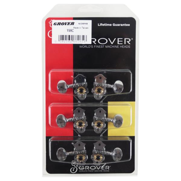 GROVER V98C ギターペグ※パーツの取り扱いには、相応の技術と知識が必要になります。自己責任にて、取り扱い可能な方のみ、ご検討下さい。個人的に取り付け時に起こった、楽器及びパーツの破損・損傷等につきましては当店は保証出来ません。あら...