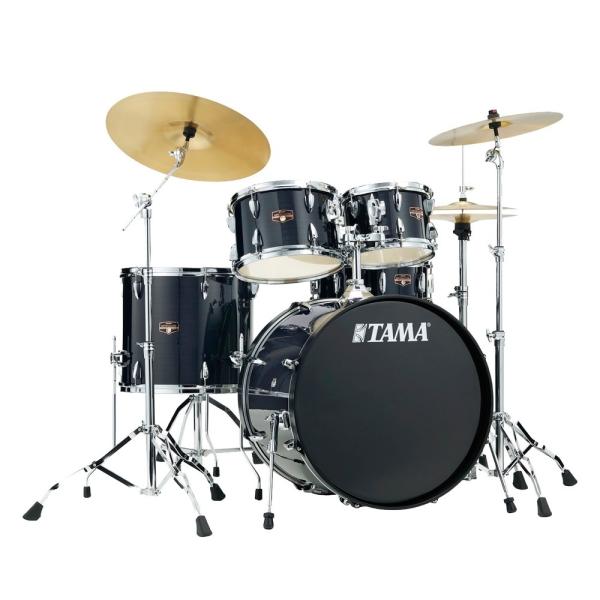 TAMA ドラムセット IMPERIALSTAR IP52H6RC-HBK シンバル付き 22"バスドラムセット タマ。「これからドラムを始める方に、使いやすく、耐久性に優れたドラムセットを提供すること」。 そのために、これまで培ってきたド...