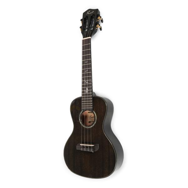 Kai Ukulele KC-100G/BK コンサートウクレレ ソフトケース付き  台湾ブランドKai Ukulele マホガニー材トップ単板ボディのコンサートサイズモデル。  トップ単板×サイドバック合板のハイブリッド仕様の当モデル。シ...