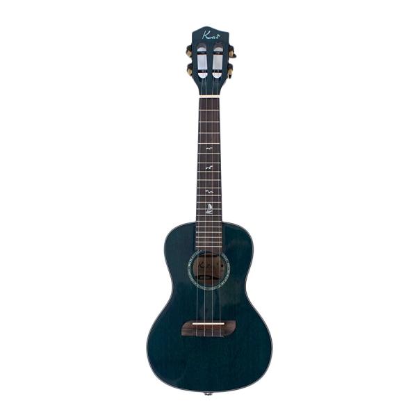 Kai Ukulele KC-100G/BL コンサートウクレレ ソフトケース付き  台湾ブランドKai Ukulele マホガニー材トップ単板ボディのコンサートサイズモデル。  トップ単板×サイドバック合板のハイブリッド仕様の当モデル。 ...