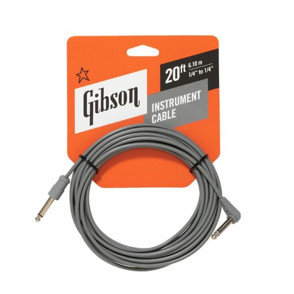 ギターシールド 約6m ギブソン Gibson CAB20-GRY Vintage Original Instrument Cable 20ft ギターケーブル。ヴィンテージのギブソンケーブルにインスパイアされたレトロな雰囲気持つGibso...