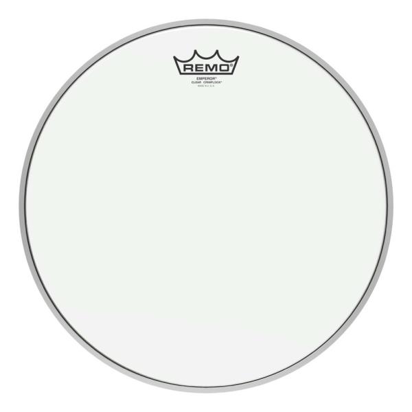 REMO C-14BE/MP MARCHING CLEAR EMPEROR 14インチ マーチングタムドラムヘッドダブル（7mil厚x2）の透明フィルムで明るいアタック感のあるサウンドが特徴のマーチングタムドラム用ヘッドです。クリンプロック...