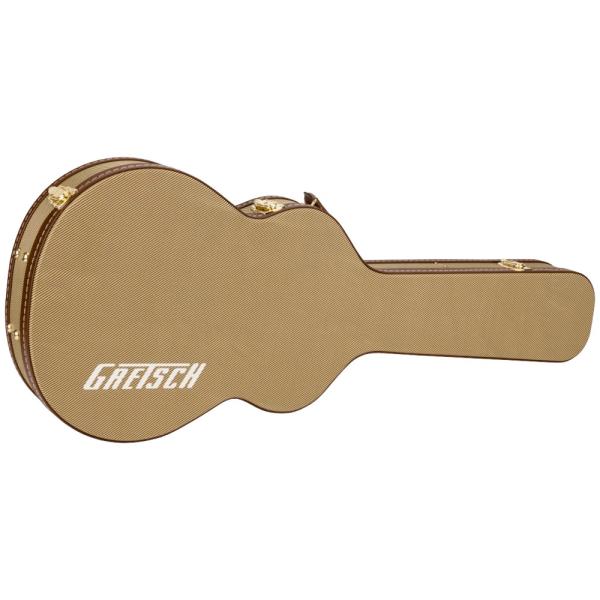 グレッチ GRETSCH G2622T Tweed Case フルアコ・セミアコ用ギターケース ギターケース Gretsch Streamlinerの持ち運びに最適なケースです。ツイードの外装に、ゴールドのラッチとハードウェア、ブラウンの豪...