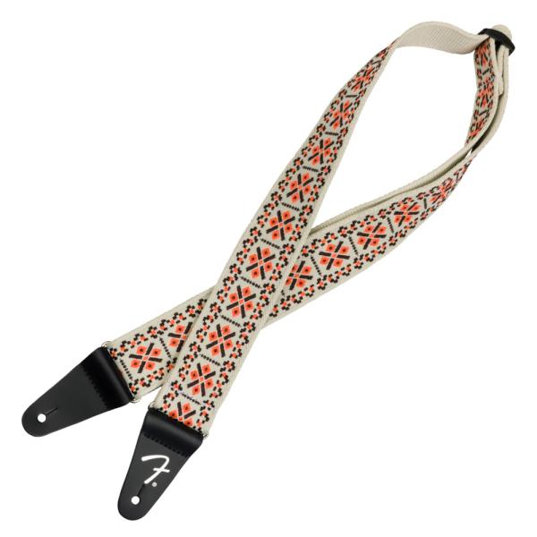 Fender Pasadena Woven Strap Lattice Orange 2" ギターストラップクラシックなデザインをモダンにアレンジしたPasadena Woven Strapは、丈夫なウェビングに複雑な幾何学パターンをフィー...
