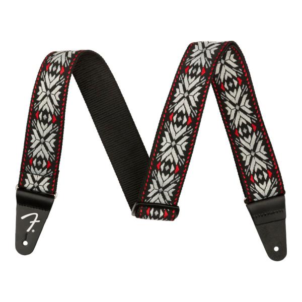 Fender Pasadena Woven Strap Red Snowflake 2" ギターストラップクラシックなデザインをモダンにアレンジしたPasadena Woven Strapは、丈夫なウェビングに複雑な幾何学パターンをフィーチ...