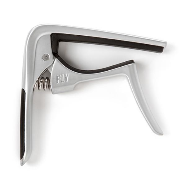 カポタスト ジムダンロップ JIM DUNLOP 63CSC TRIGGER FLY CAPO SATIN CHROME カポ ギター。トリガーフライ・カポは、ダンロップ製カポのベストセラー「トリガー・カポ」のデザインを基に、より優れた操作...