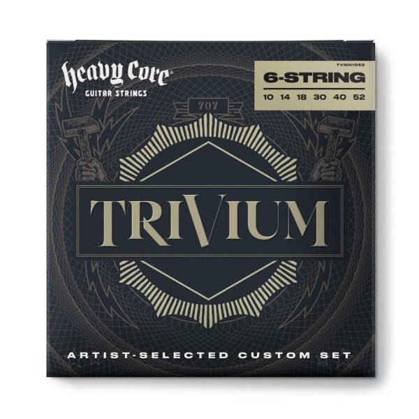 JIM DUNLOP TVMN1052 TRIVIUM HEAVY CORE STRINGS 10/52 エレキギター弦トリヴィアムのマット・ヒーフィーとコリィ・ビューリーが愛用するカスタムセットです。バンド結成当初からダンロップ弦を愛用し...