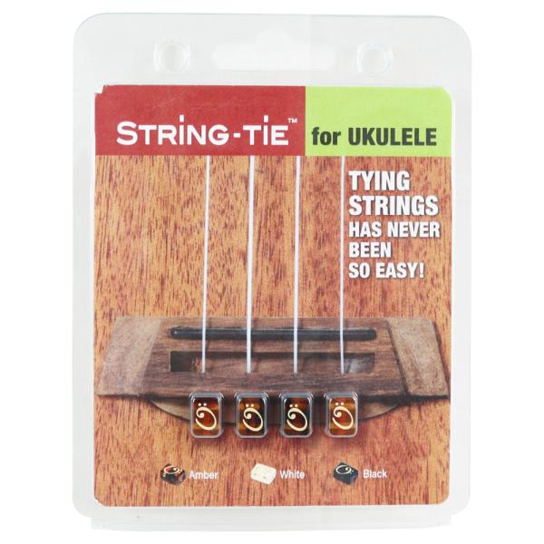 TENOR TST-U BR ウクレレ用ストリングタイ 4個セットString Tie 【TST-U BR (Brown, ウクレレ用4個セット)】Galalith( ガラリス) 製のストリングタイ。弦をストリングタイに結びつける事でブリッ...