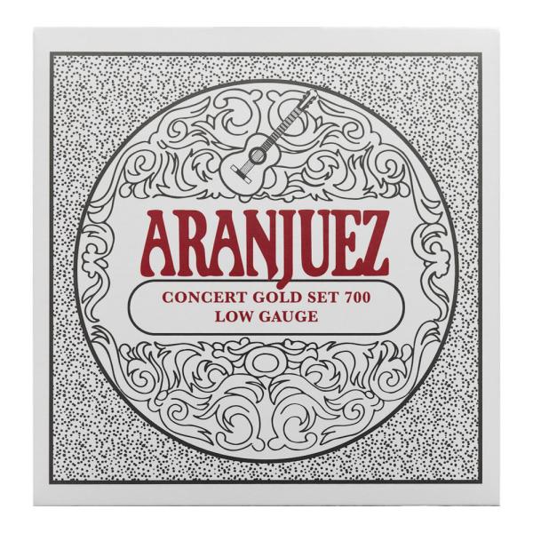 ARANJUEZ Concert Gold 700 クラシックギター弦アランフェス弦は、ギター本来の音色を忠実に再現したいというギタリストのシンプルな発想より産まれました。1967年、スペインのギター製作家Juan Orozcoにより、彼の...
