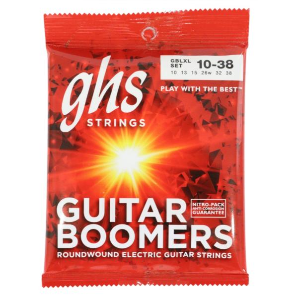 GHS GBLXL Boomers Light/Extra Light 010-038 エレキギター弦1964年に発売されたBoomersは、今ではGHSの代表的なモデルであり、フラグシップモデルとなりました。「パワーストリング」と呼ばれる...