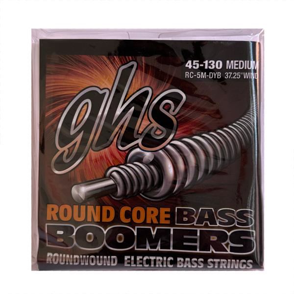 GHS RC-5M-DYB 5-String Round Core Bass Boomers MEDIUM 045-130 5弦エレキベース弦  丸い芯線(通常のBASS BOOMERSは六角芯)を使用。レンジが広く特に中低音が強調されます...