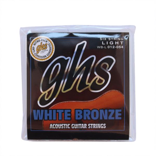 GHS WB-L White Bronze STANDARD LIGHT 012-054 アコースティックギター弦  ※入荷時期によって掲載画像とパッケージデザインが異なる場合がございます。あらかじめご了承下さい。  Alloy 52合金で...