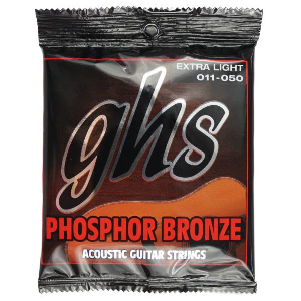 GHS S315 Phosphor Bronze EXTRA LIGHT 011-050 アコースティックギター弦  GHS Phosphor Bronze弦は、銅とスズ、リンの合金（リン青銅）を6角コアに巻いた丈夫な弦です。 このコンビネ...