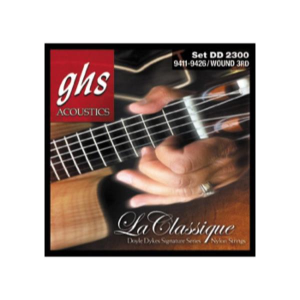 GHS DD2300 Doyle Dykes Signature LaClassique クラシックギター弦※画像はサンプルです。詳細に関しては、商品説明をご確認ください。DD2300 Doyle Dykesカスタムクラシックセットは3弦を...