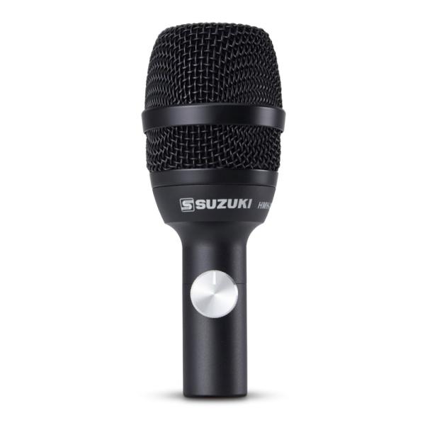 SUZUKI HMH-200 ハーモニカマイクハーモニカの音色をリアルに、細かなニュアンスまで再現可能な、ハーモニカに最適な特性を持ったダイナミック型マイクロホン。音量つまみ付きです。※アンプとの接続には別売のマイクケーブルCI-5（XLR...