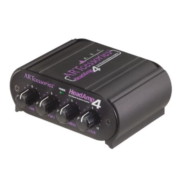 ART HeadAmp 4 4ch ヘッドフォンアンプHeadAmp4は、低ノイズ、低歪み、クリーンなサウンドの4CHヘッドフォンアンプです。入出力に1/4\”フォーンと1/8\”ミニフォーン端子を装備してます。ミキサー、オーディオ・インタ...