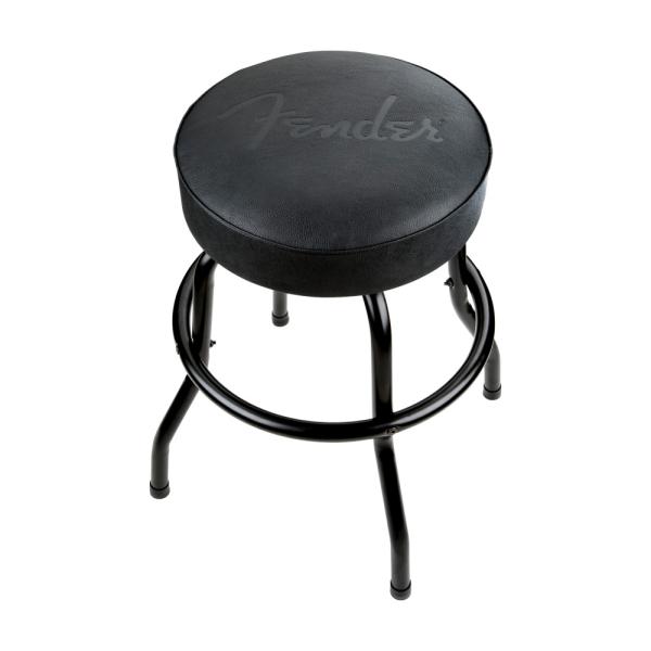Fender フェンダー Embossed Black Logo Barstool Black/Black 24" スツール バースツール 椅子 ギター用椅子  Fender フェンダー Embossed Black Logo Barsto...