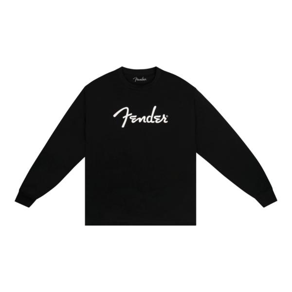 Fender フェンダー Spaghetti Logo Long-Sleeve T-shirt Black XL 長袖 TシャツFender アイコンであるスパゲッティロゴ入りロングスリーブTシャツは、涼しい日や肌寒い夜にぴったりの一枚です。