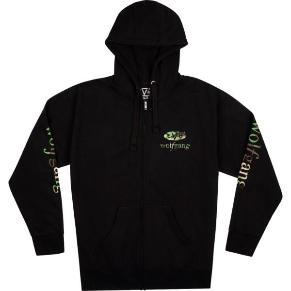 EVH イーブイエイチ Wolfgang Black and Camo Hoodie Sサイズ パーカー フーディ  Wolfgang Black and Camoパーカーで、EVHへの愛を示そう！ ジップアップのフロント、カモロゴ、ドロー...