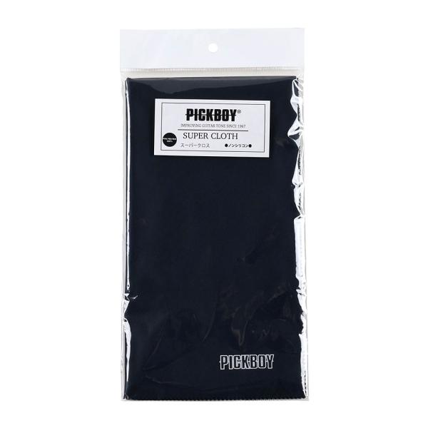PICKBOY CL-150/BL Super Cloth スモーキーブラック スーパークロス  ギター、ベースのメンテナンスに欠かせないピックボーイの工具類は国内の専門工場で丁寧に加工されております。 メンテナンスには欠かせない、ポリエス...