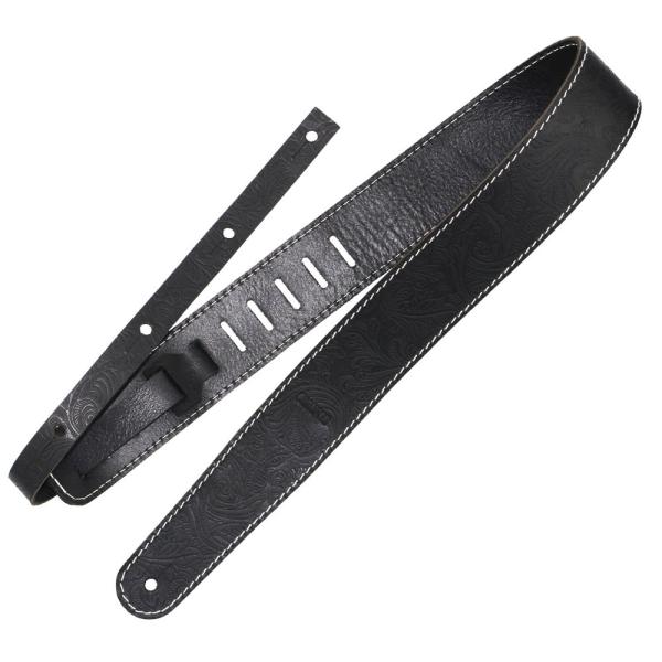 Richter Straps リヒターストラップ #1489 Raw II Contour Western Rose Black ギターストラップRawI、RawII、RawIIIシリーズは、リヒターのラインナップの中では低価格帯のモデルで...