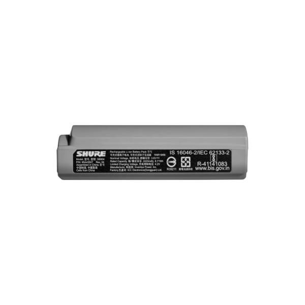 SHURE シュア SB904 ワイヤレスシステム用リチウムイオン充電池SB904リチウムイオン充電池で、GLX-D+デジタルワイヤレスシステムへの電力GLX-D供給が容易になります。最大で17時間動作し、リアルタイムの電池駆動時間を時間お...