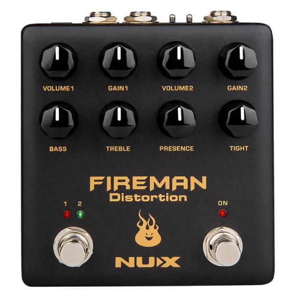 NUX ニューエックス Fireman ディストーション ギターエフェクターDual Channel Brown Sound DistortionFireman (NDS-5)ファイアマンは、伝説的なアンプビルダーの有名なディストーションを...