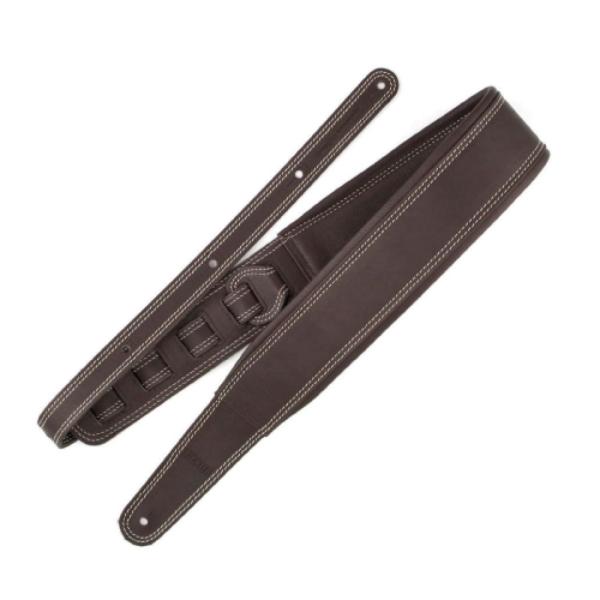 Richter Straps リヒターストラップ #1010 Springbreak I Brown / White sew ギターストラップSpringbreakシリーズナッパーレザーを使用し、軽量でしなやかなモデルです。本革ではなくヴィ...