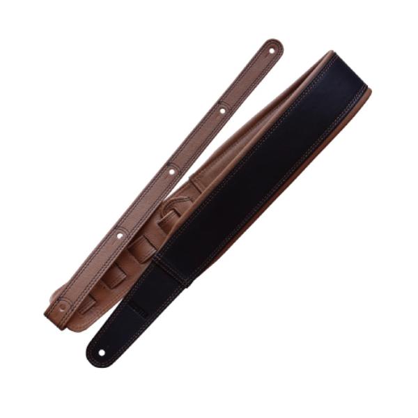 Richter Straps リヒターストラップ #1731 Springbreak I Black / Tan ギターストラップSpringbreakシリーズナッパーレザーを使用し、軽量でしなやかなモデルです。本革ではなくヴィーガンレザー...