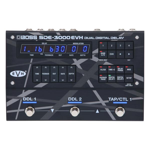 BOSS ボス SDE-3000EVH DUAL DIGITAL DELAY フットペダルEVHとBOSSがタッグを組み、伝説的なステレオ・ディレイ・サウンドを一つのペダルへギタリストEddie Van Halenが用いた、３つのキャビネッ...