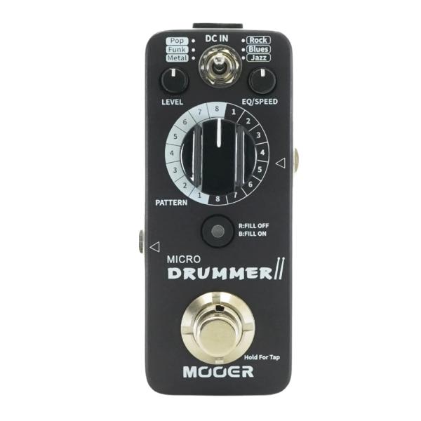 Mooer ムーアー Micro Drummer II ドラムマシンペダル エフェクターMooer Micro Drummer IIは、ミニサイズながら本格的なドラムサウンドを生み出すドラムマシンペダルです。本物のドラムセットからキャプチャ...