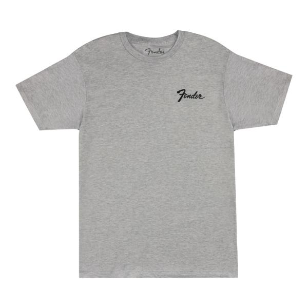Fender フェンダー Transition Logo Tee Athletic Gray グレー XLサイズ Tシャツ  クラシックロック、過去のヴィンテージロゴ、アイコニックなブランドのファンであろうと、Transition Logo...