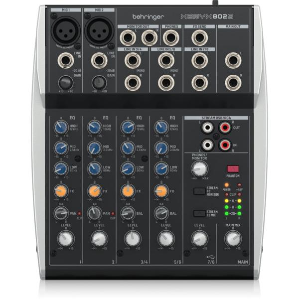 ベリンガー ミキサー BEHRINGER XENYX 802S アナログミキサー USBオーディオインターフィス機能搭載 USB 出力搭載  BEHRINGER XENYX 802S アナログミキサー USBオーディオインターフィス機能搭載...