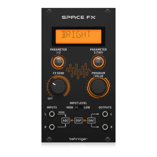 BEHRINGER SPACE FX ユーロラックモジュール 24bitマルチエフェクター24bitマルチエンジンデジタルステレオエフェクトユーロラックモジュール【特長】・Klark Teknikのアルゴリズムを搭載した24bitマルチエン...