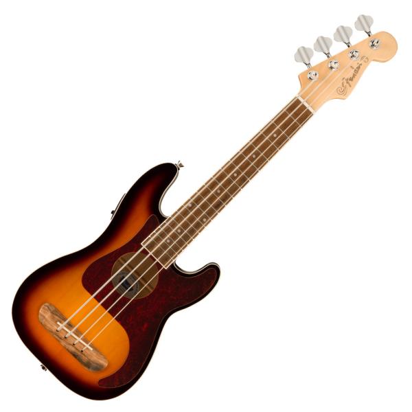 Fender フェンダー Fullerton Precision Bass Uke Walnut Fingerboard べっ甲柄 Pickguard 3-Color Sunburst エレクトリックベースウクレレFullerton Pre...