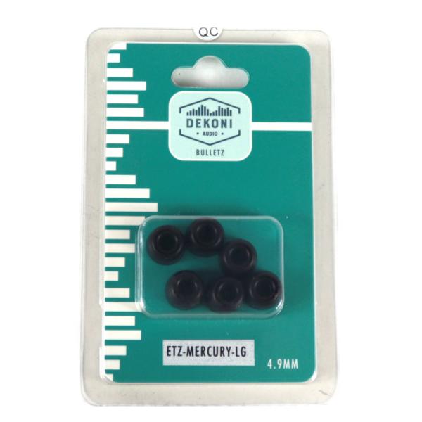 Dekoni Audio デコニオーディオ ETZ-MERCURY-LG BULLETZ MERCURY イヤーチップ Lサイズ 3ペア さらりとした感触の装着感と抜群の遮音性を提供するフォームイヤーチップです。・Lサイズ・3ペア入り【対応...