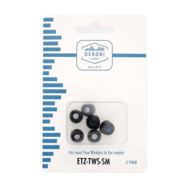Dekoni Audio デコニオーディオ ETZ-TWS-SM BULLETZ TWS イヤーチップ Sサイズ 3ペア さらりとした感触の装着感と抜群の遮音性を提供するトゥルーワイヤレスイヤホン用フォームイヤーチップです。・Sサイズ・3ペ...