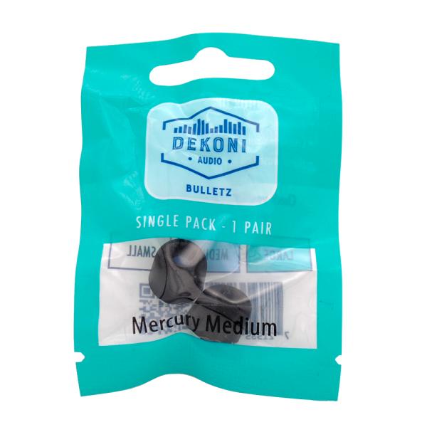 Dekoni Audio デコニオーディオ S-MERCURY-MED BULLETZ MERCURY イヤーチップ Mサイズ 1ペア さらりとした感触の装着感と抜群の遮音性を提供するフォームイヤーチップです。・Mサイズ・1ペア【対応モデル...