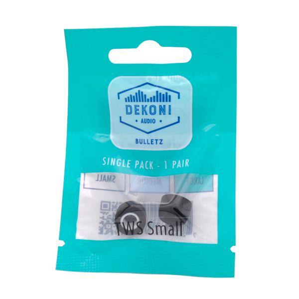 Dekoni Audio デコニオーディオ S-TWS-SM BULLETZ TWS イヤーチップ Sサイズ 1ペア さらりとした感触の装着感と抜群の遮音性を提供するトゥルーワイヤレスイヤホン用フォームイヤーチップです。・Sサイズ・1ペア【...